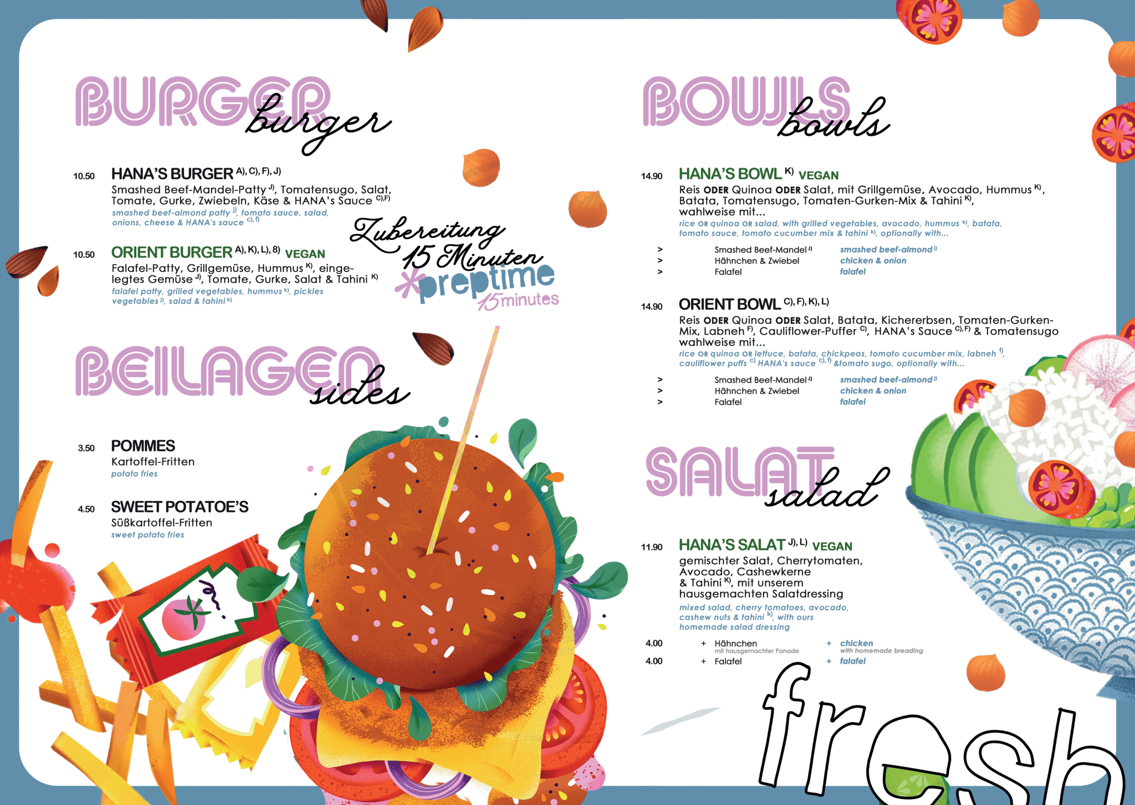 Speisekarte - HANA FOOD